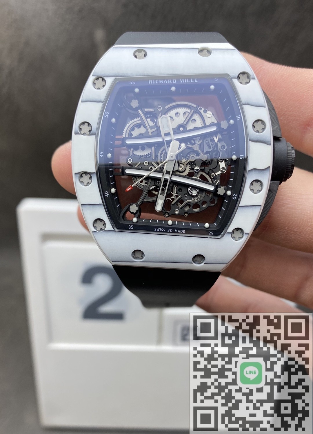 ZF工場 リチャールミル RM61-01 ホワイトセラミック RMUL2ムーブメント ブラック - NOOB工場公式サイト！