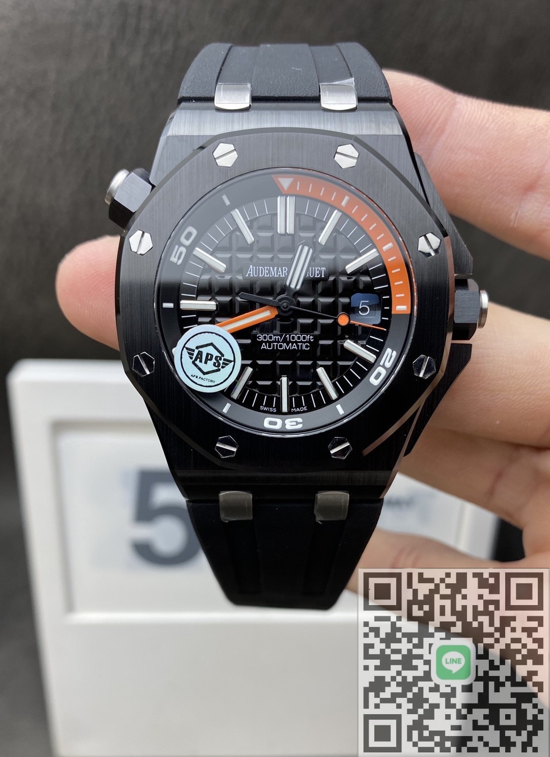 ASP工場 ロイヤル オーク ロイヤル オーク オフショア ダイバー 15707 42mm セラミック ブラック文字盤 3120 自動巻き ...