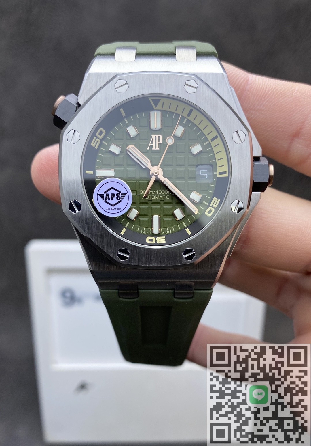 ASP工場 ロイヤル オーク ロイヤル オーク オフショア ダイバー 15720 42mm グリーン文字盤 4308ムーブメント スーパー ...