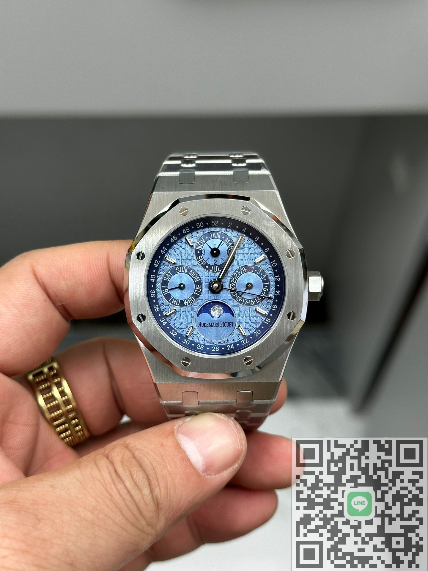 BBR工場 オーデマピゲ ロイヤルオークパーペチュアカレンダー26574 41mm アイスブルー文字盤 一体式5134ムーブメント スーパー ...