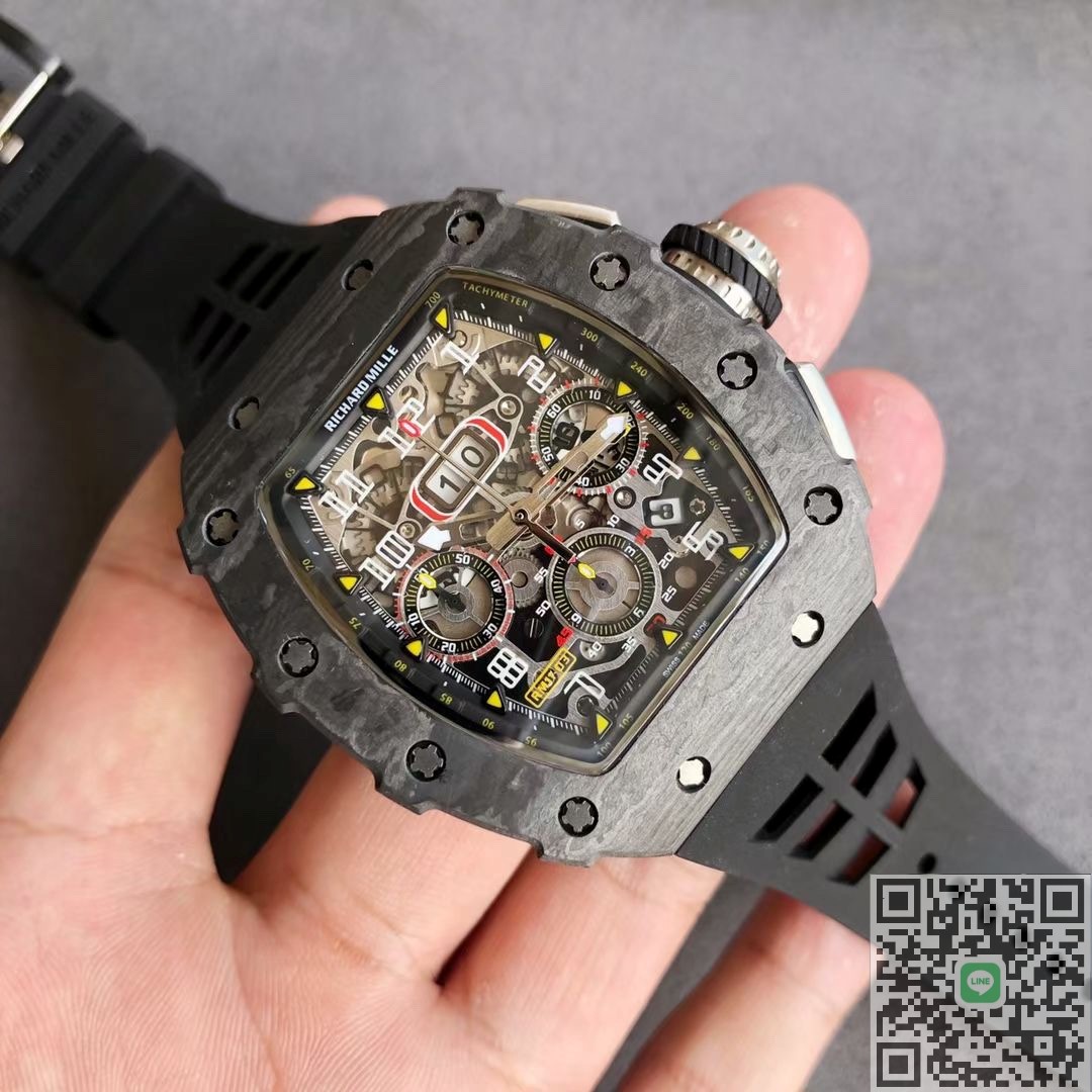ZF工場 リシャールミルRM11-03 カーボンNTPT RMAC3 オートマチックムーブメント搭載 ブラック - NOOB工場公式サイト！